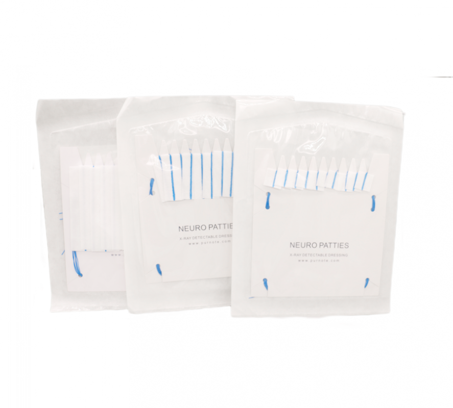 X-Ray Detectable Neuro Sponge Patties - Medseen